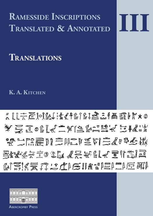Books | Ramesside Inscriptions. Translated and Annotated. Translations ...